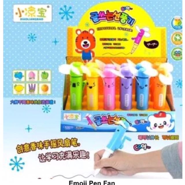 Bulk buy! Emoji Fan Pen, Hobbies & Toys, Stationery & Craft, Stationery ...