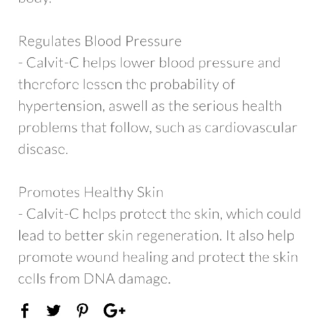 calvit c, Health & Nutrition, Health Supplements, Vitamins ...