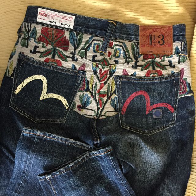 CLOT x Evisu Custom Made Denim, Men's Fashion, Bottoms, Jeans on Carousell