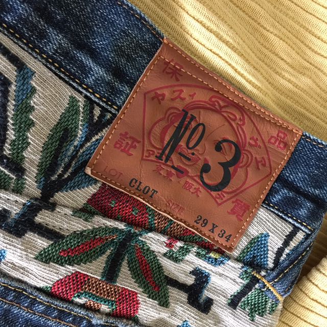 CLOT x Evisu Custom Made Denim, Men's Fashion, Bottoms, Jeans on Carousell