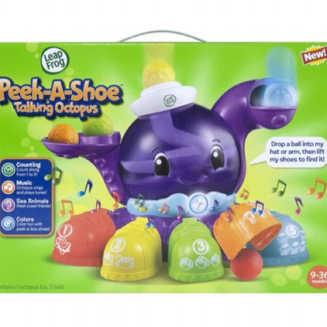 Leapfrog Peek-a-Shoe Talking Octopus (Preloved), Hobbies & Toys, Toys ...