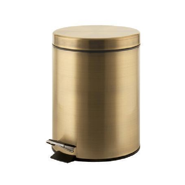 LUXE Gold Trash Bin - 5L, Furniture & Home Living, Cleaning & Homecare ...