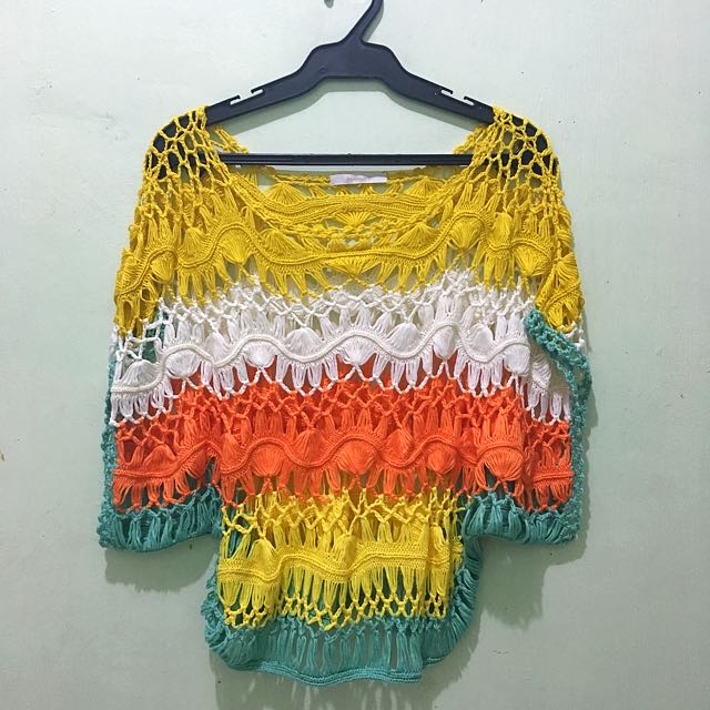 Beach Crochet Top, Women's Fashion, Tops, Sleeveless on Carousell