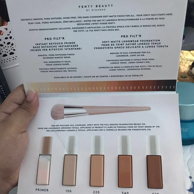 Fenty Beauty soft matte foundation sample, Beauty & Personal Care, Face ...