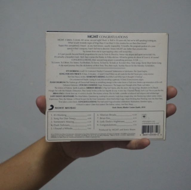 MGMT CD Album, Hobbies & Toys, Music & Media, CDs & DVDs on Carousell
