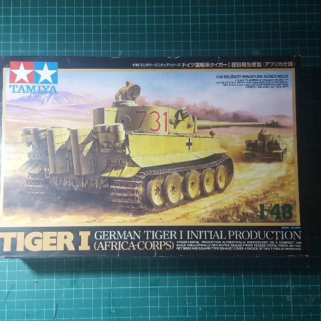 Tamiya 1/48 Tiger I Initial Production (Africa-corps), Hobbies & Toys ...