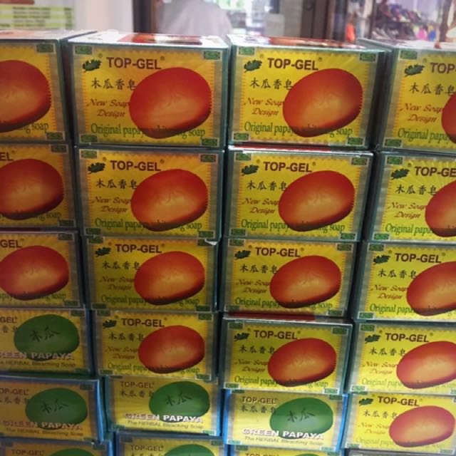 TOP gel Soap herbal whitening Papaya , Beauty & Personal Care, Oral ...
