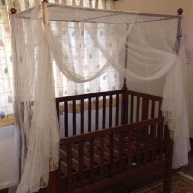 Vintage Teak Wood baby cot (1950s), Hobbies & Toys, Memorabilia ...