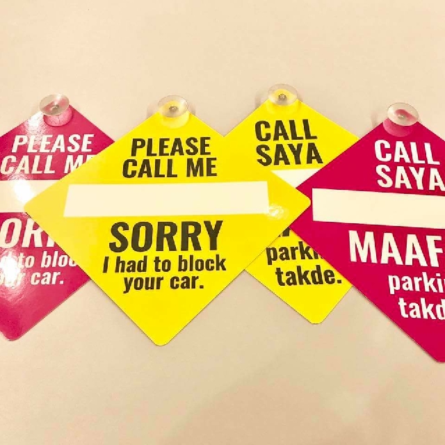 Double Parking Sign w/ Numbers Display, Auto Accessories on Carousell