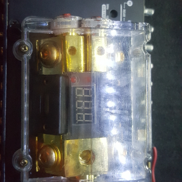 fuse box with digital car volts meter, Car Accessories on Carousell