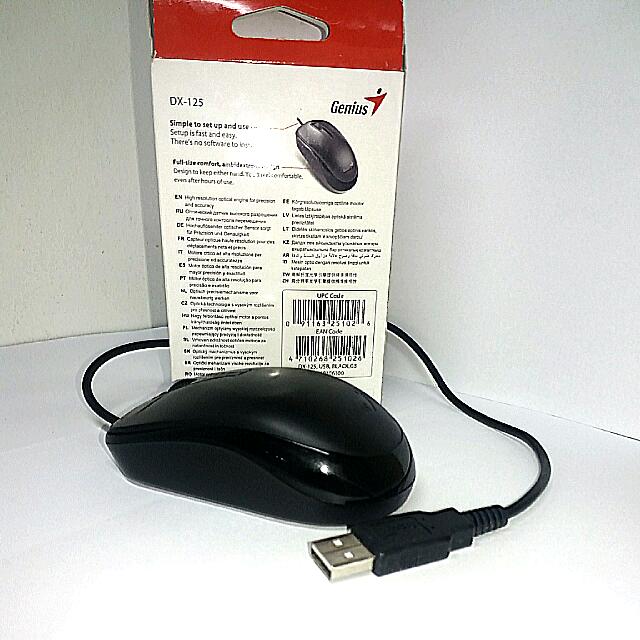 Genius DX-125 USB Optical Mouse, Computers & Tech, Parts & Accessories ...