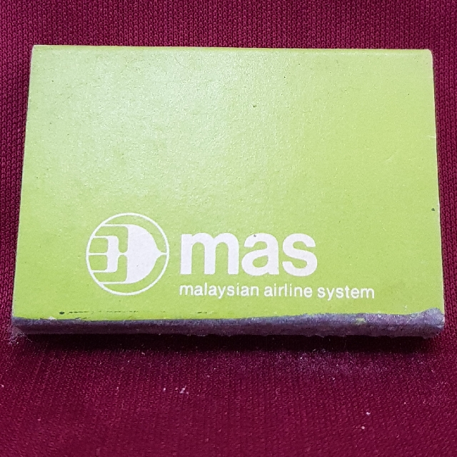 MAS Matchbox only (Malaysian Airline System) ( match box / kotak mancis ...