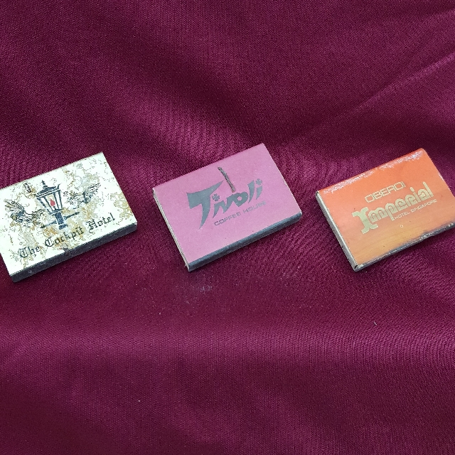 3x Matchbox Singapore Hotel & Coffee House ( match box / kotak mancis ...