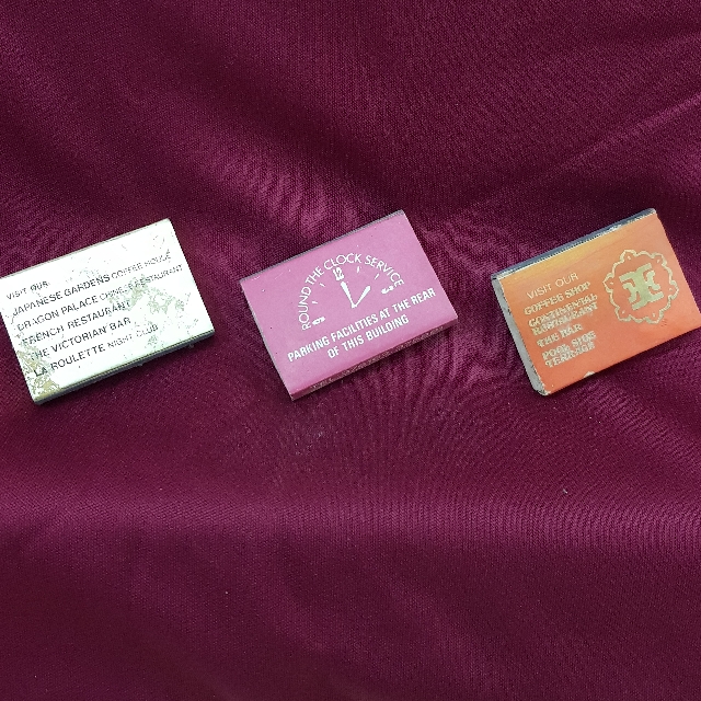 3x Matchbox Singapore Hotel & Coffee House ( match box / kotak mancis ...