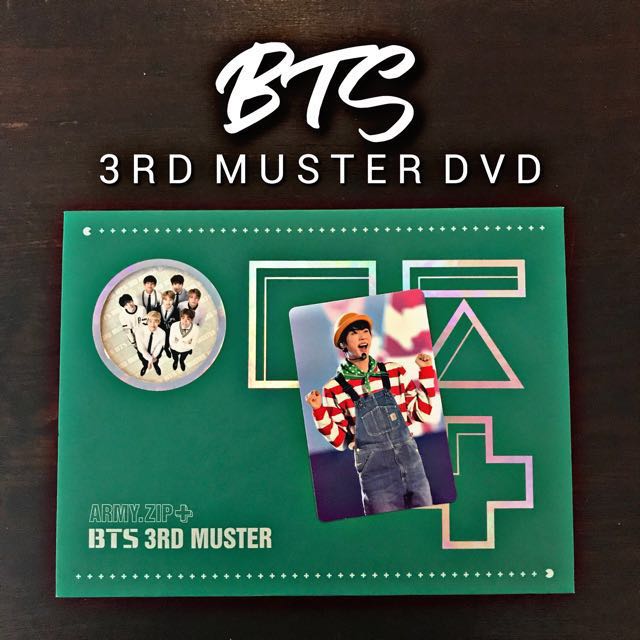 bts 3rd muster dvd w/ jin pc, Hobbies & Toys, Memorabilia ...