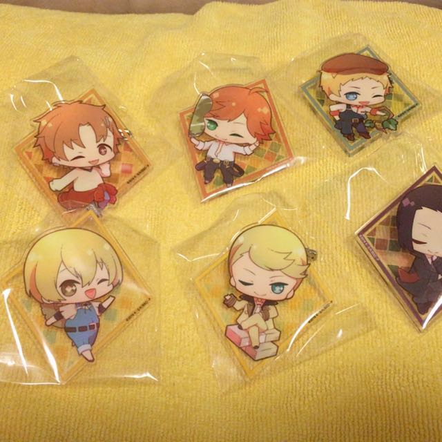 Bungou stray dogs transparent acrylic clip badge, Hobbies & Toys ...