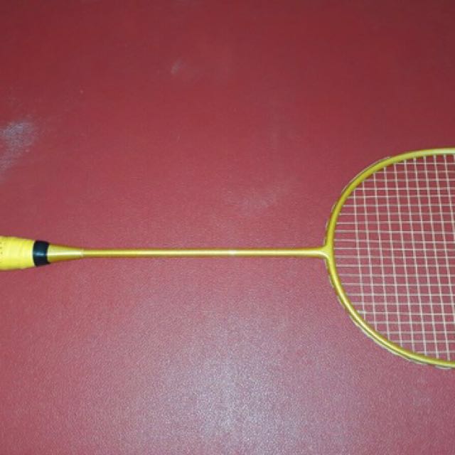 Carbon-x Nano Professional Gold Badminton Racket, Sports Equipment ...