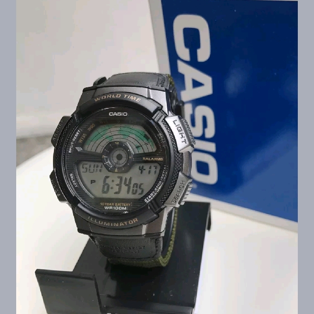 Repriced!!! Casio Watch AE1100WB-3A World Map, Men's Fashion, Watches ...