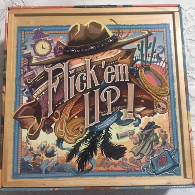 Flick Em Up Board Game (wood version), Hobbies & Toys, Toys & Games on ...