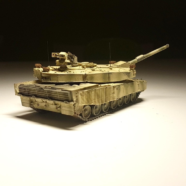 "golden boy in trial" Leopard 2 MBT Revolution tank model / mountain ...