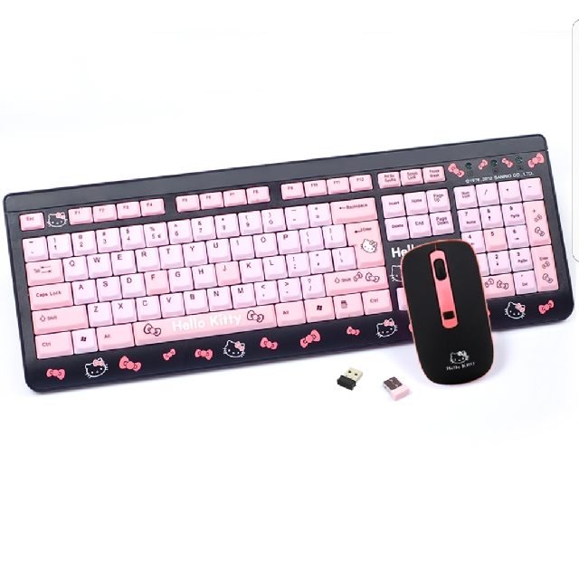 PO- Hello Kitty keyboard and mouse set silent for home and office use ...