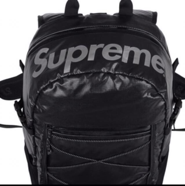 SUPREME FW 2017 Backpack Bag CORDURA Ripstop Nylon - BLACK, Men's ...