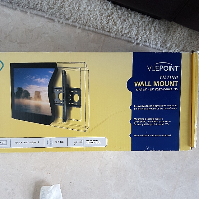 TV Tilting Wall Mount- VuePoint 30"-50" TV, Furniture & Home Living ...