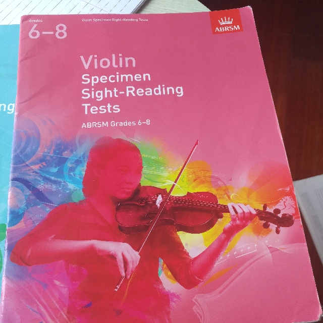 ABRSM Violin Specimen sight reading tests for Grade 1 -5 and Grade 6 -8 ...