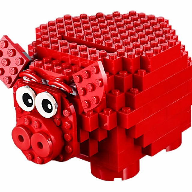 Lego 40155 Red Piggy Coin Bank, Hobbies & Toys, Toys & Games on Carousell