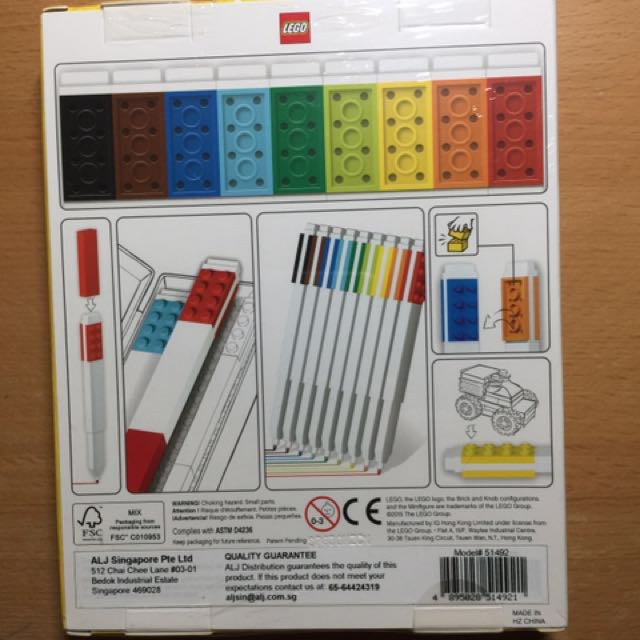 Lego Markers (1 box - 9 pieces), Hobbies & Toys, Toys & Games on Carousell