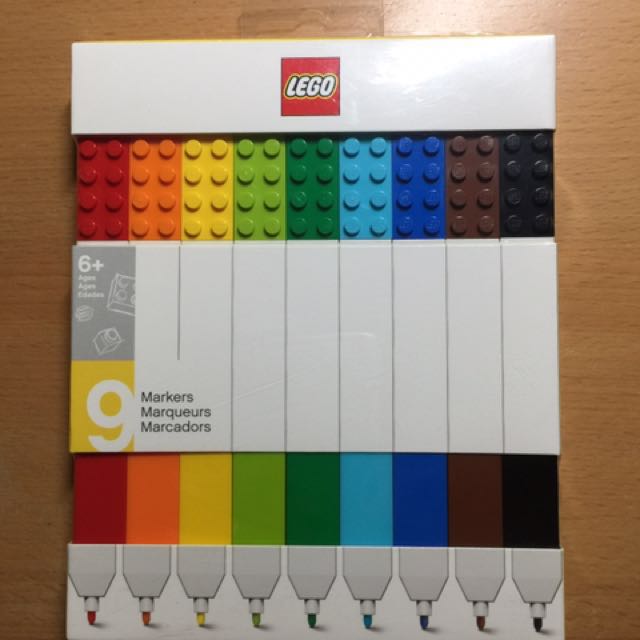 Lego Markers (1 box - 9 pieces), Hobbies & Toys, Toys & Games on Carousell