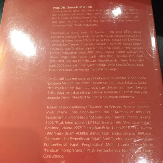 Panduan Komprehensif Ketentuan Umum Perpajakan - Prof DR Gunadi, Msc., Ak, Buku & Alat Tulis ...