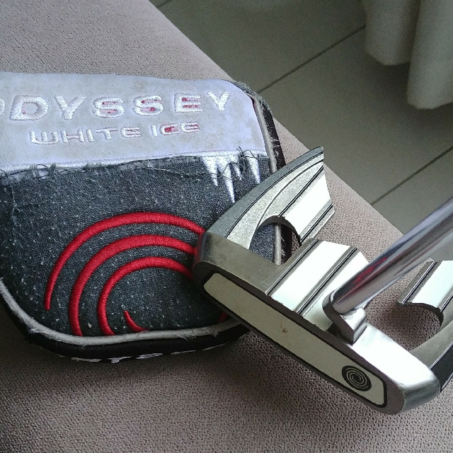 Rare Odyssey White Ice Teron Mallet putter, Sports Equipment, Sports ...
