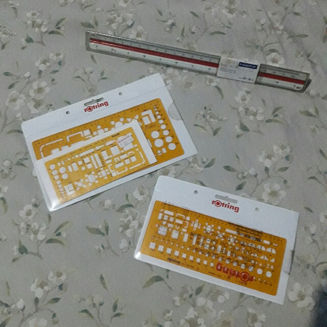 Rotring Furniture Template & Staedtler Scale bundle with freebies ...