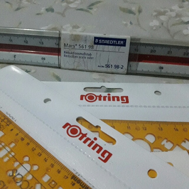 Rotring Furniture Template & Staedtler Scale bundle with freebies ...