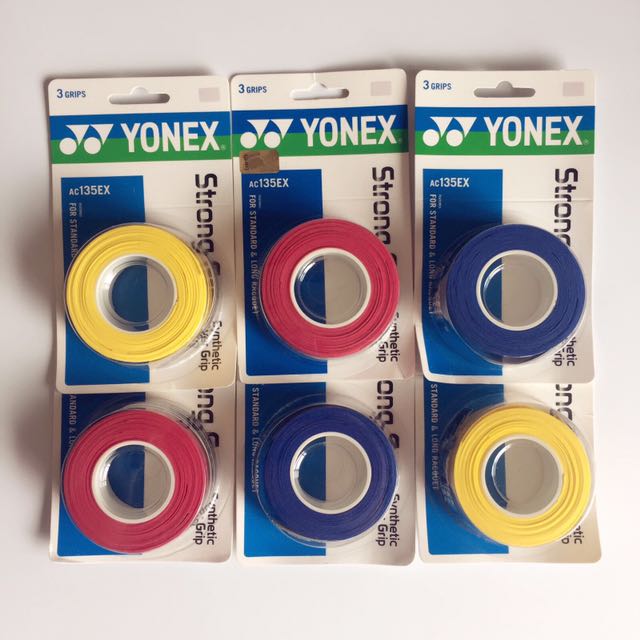 Yonex grip推介: AC-135EX 耐用款, 運動產品, 運動與體育, 運動與體育 - 球拍和球類運動 - Carousell