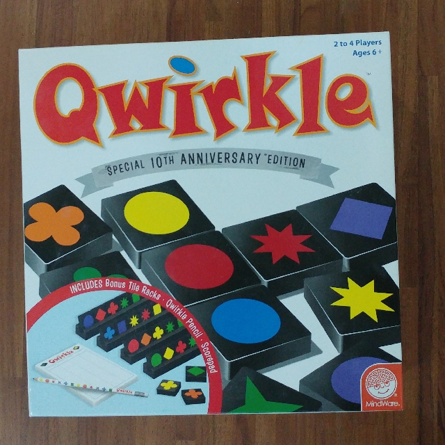 Almost New Qwirkle 10th Anniversary Edition, Hobbies & Toys, Toys ...