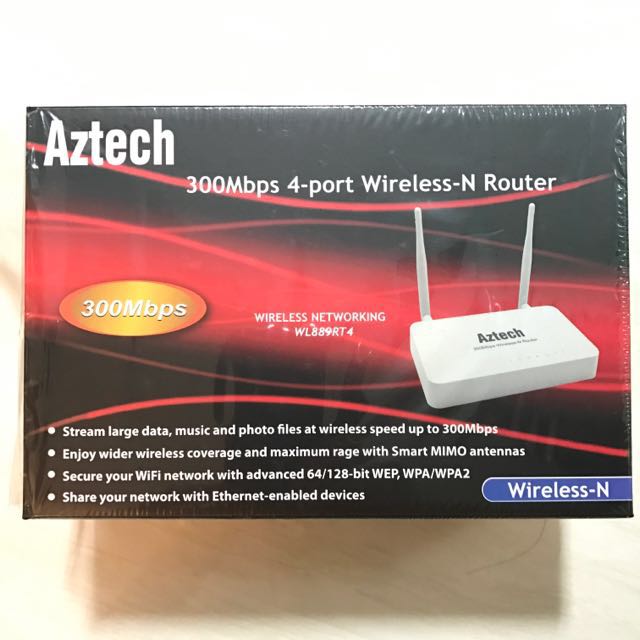 Aztech 300Mbps Wireless-N Router, Computers & Tech, Parts & Accessories ...