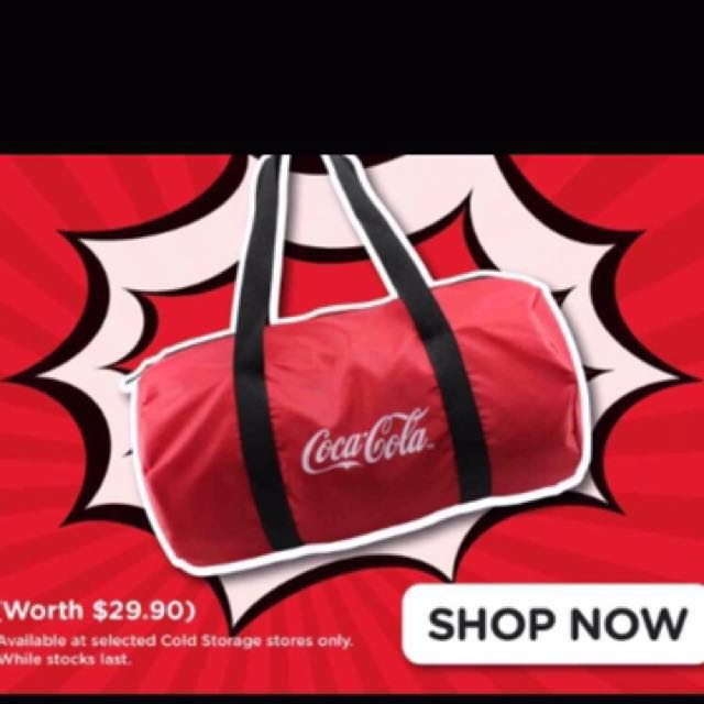 Coca Cola Premium Gym Bag Foldable, Sports Equipment, Exercise ...
