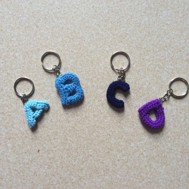 Customized Alphabet Keychain, Hobbies & Toys, Stationery & Craft ...