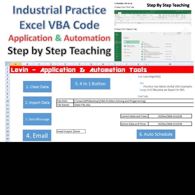 MIS Microsoft Excel VBA Course - Automation Schedule System Data ...