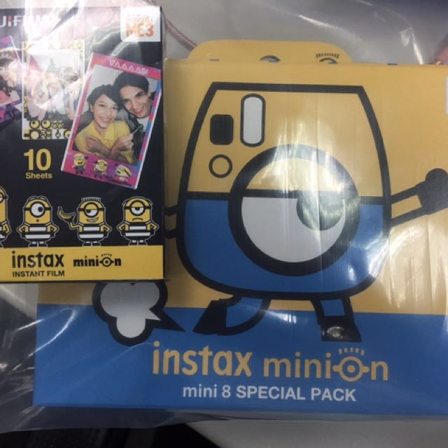 Fujifilm Limited edition minion Instax, Photography, Cameras on Carousell