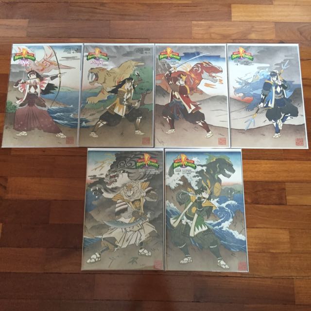 Full Set Of 6 Power Rangers Dimension X Samurai Variants, Hobbies ...