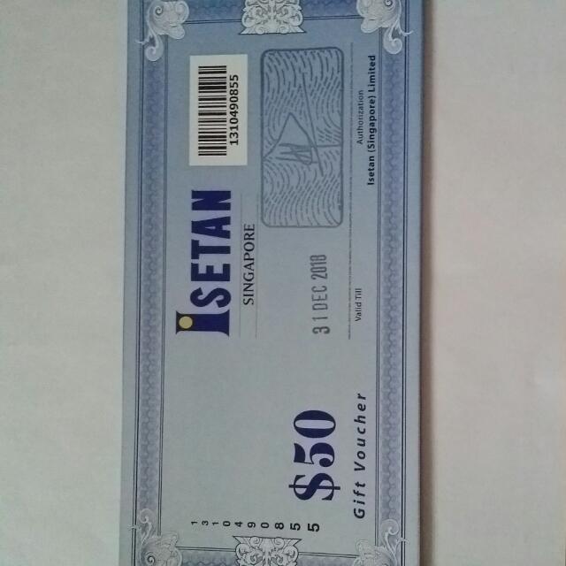 Isetan Singapore Voucher $380, Tickets & Vouchers, Vouchers on Carousell