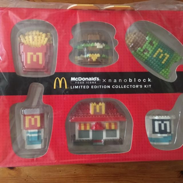 McDonald's Nanoblock Limited Edition Collector's Kit, Hobbies & Toys, Toys & Games on Carousell