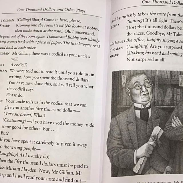 One Thousand Dollars and Other Plays Form 2 English Literature ...