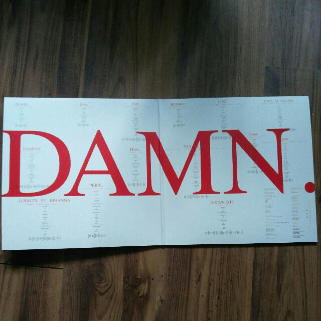 Signed Kendrick Lamar Damn Colored Vinyl, Music & Media, CDs, DVDs ...