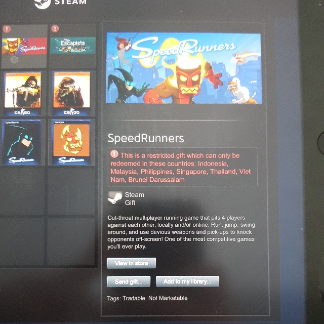 Steam Speed Runners, Hobbies & Toys, Toys & Games on Carousell