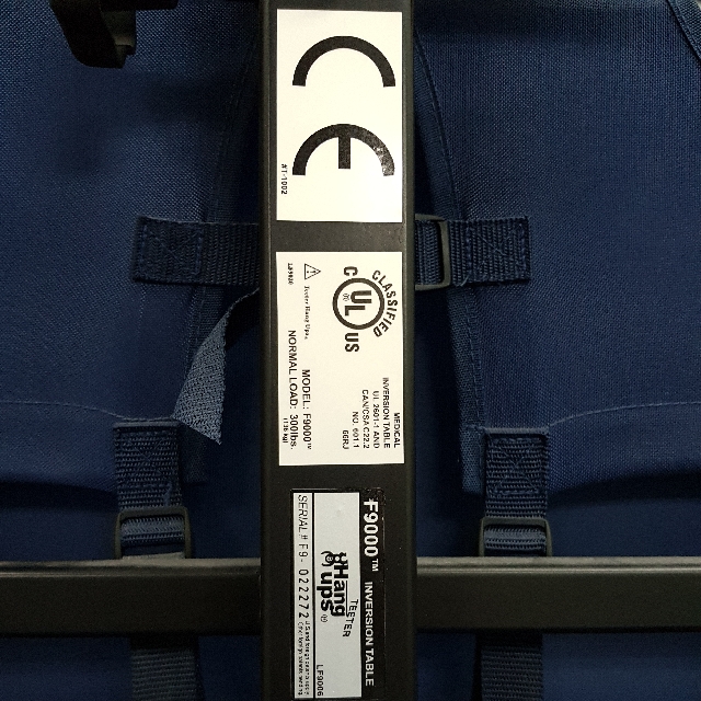 Teeter Hang ups inversion table F9000, Sports Equipment, Exercise ...