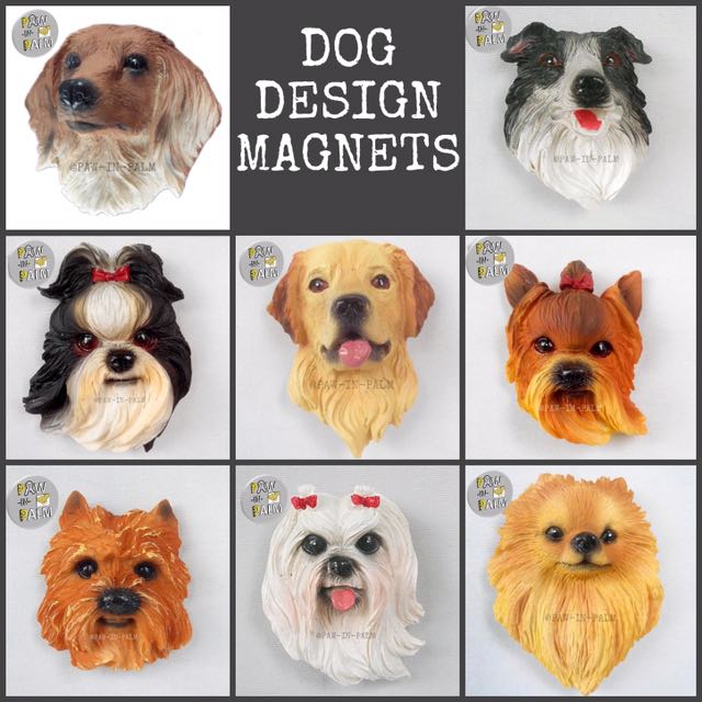 Dog design magnets, Furniture & Home Living, Home Decor, Other Home ...